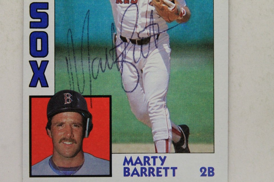 Marty Barrett Red Sox 1984 Topps #683 Autographed Signed Baseball Card ...