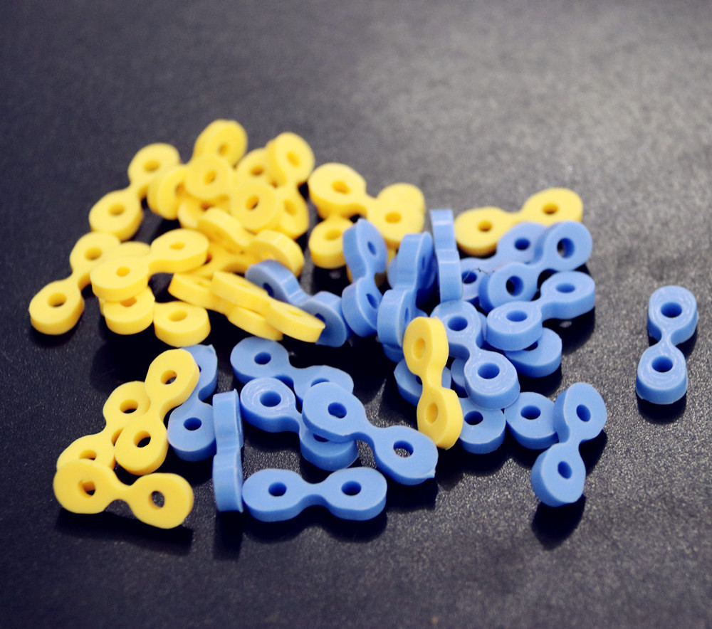 40pcs Dental Elastic Fixing Wedges Matrix Matrices Rubber Dam ...