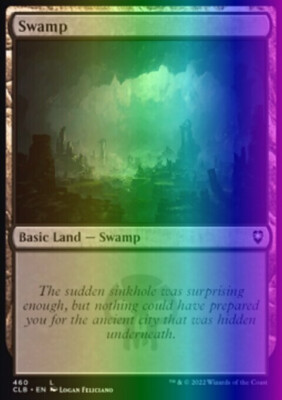 MTG Swamp (460/1023) Commander Legends Battle for Baldur's Gate NM FOIL ...
