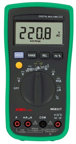 Digital Multimeter 4000.Counts Auto Range DC AC V/A Ohm Cap. Freq ...