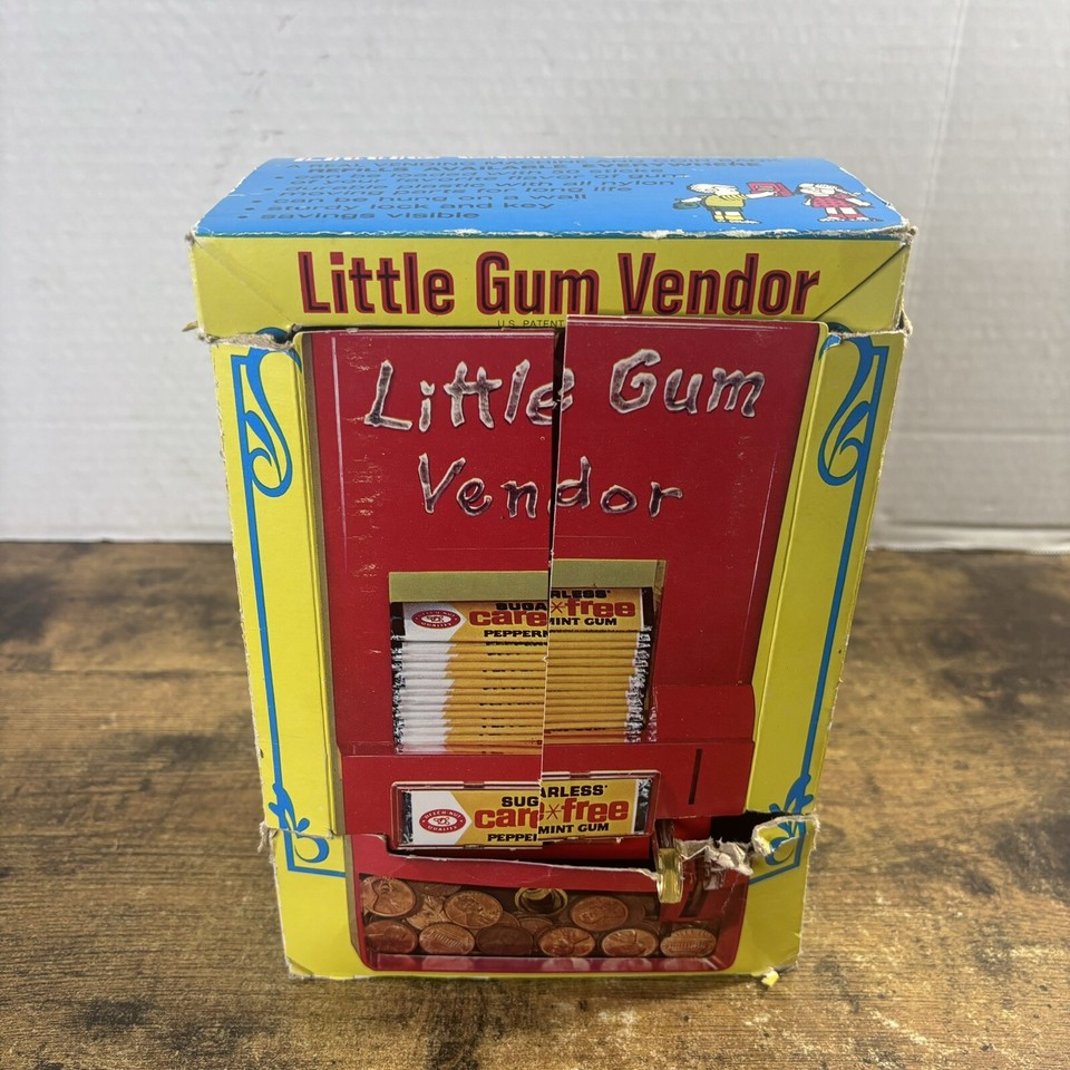 VTG “Little Gum Vendor” Mini Coin Operated Gum Vending Machine By ...