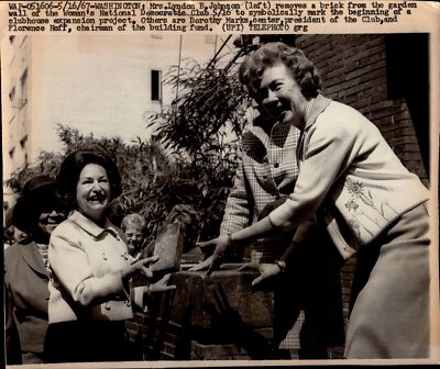 Vintage Press Photo Still 8x10 Mrs. Ladybird Johnson National ...