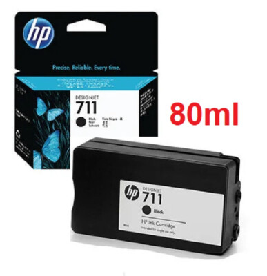 Original Ink HP DesignJet T120 T125 T520 T530 / No. 711 BLACK 80ml ...