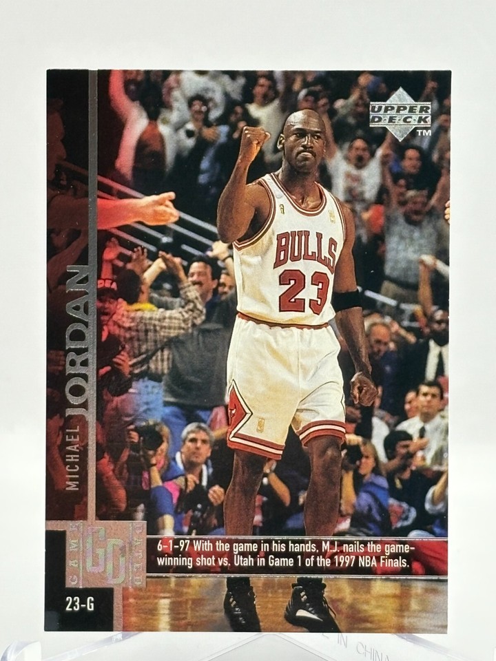 1997 UPPER DECK BASKETBALL CARD GAME DATED #18 MICHAEL JORDAN 6-1-97 ...