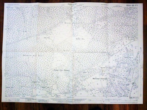 Berkshire Mortimer Common history genealogy Ordnance Survey map plan ...