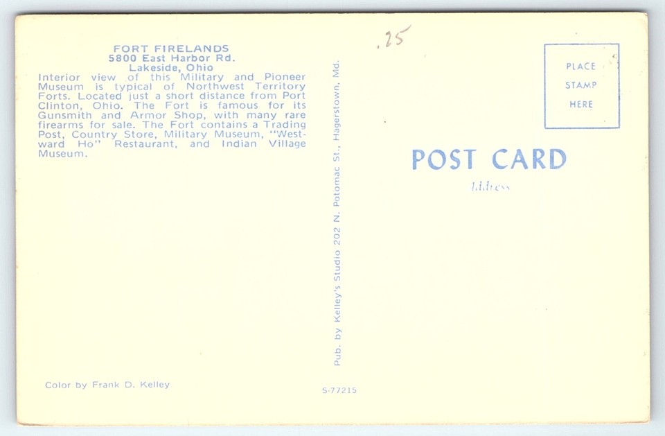 Postcard Fort Firelands Military & Pioneer Museum Lakeside Ohio | eBay