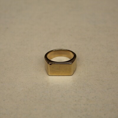 Rectangular Flat Bar Ring Mens Pinky Ring Silver Ring Women Ring ...