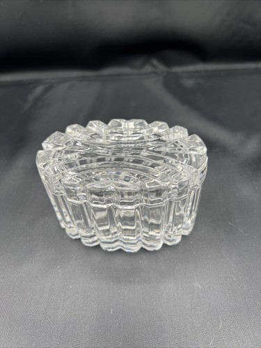 Vintage Oval Crystal Trinket Box | eBay