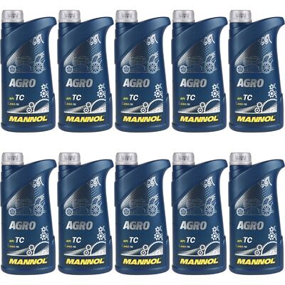 10x1 Litro Originale MANNOL 2Takt olio motore Agro Api TC Oil Attrezzi ...