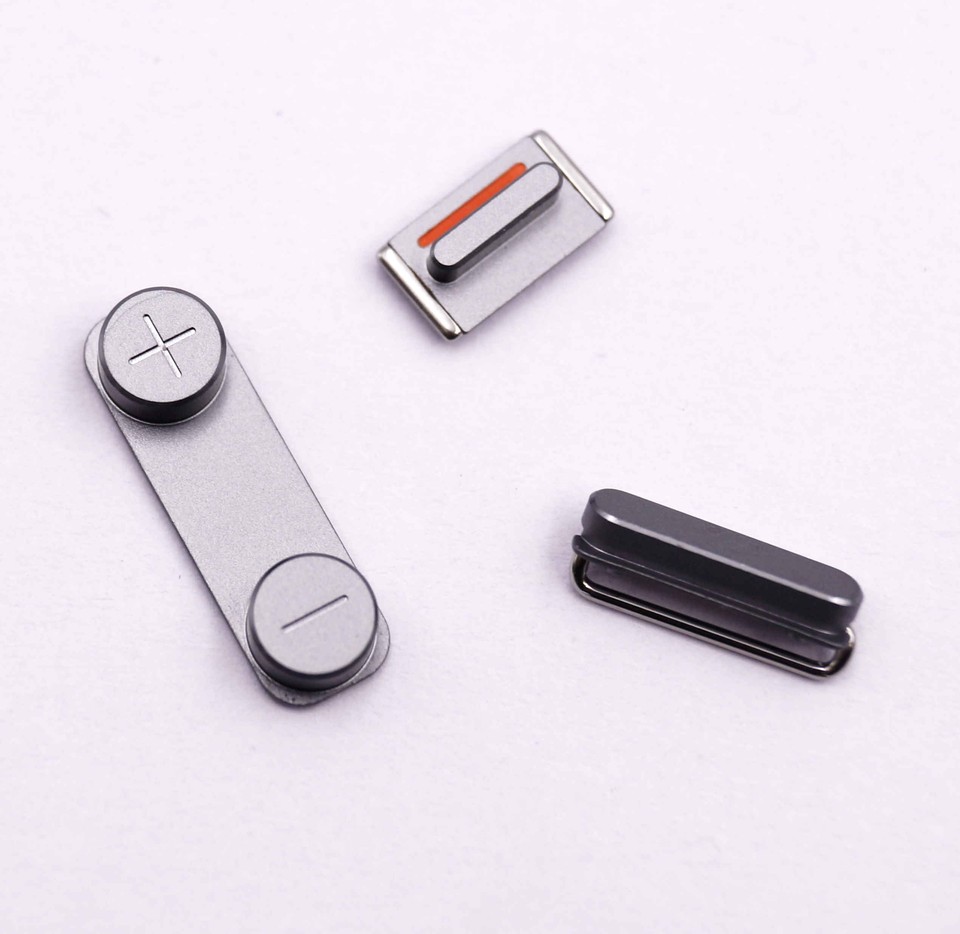 Apple IPHONE 5s Buttons Set Power Switch Volume Mute Button Grey | eBay ...