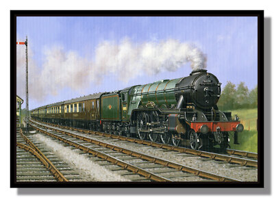 Ex-LNER A3 Pacific 60039 Sandwich Yorkshire Pullman framed picture free ...