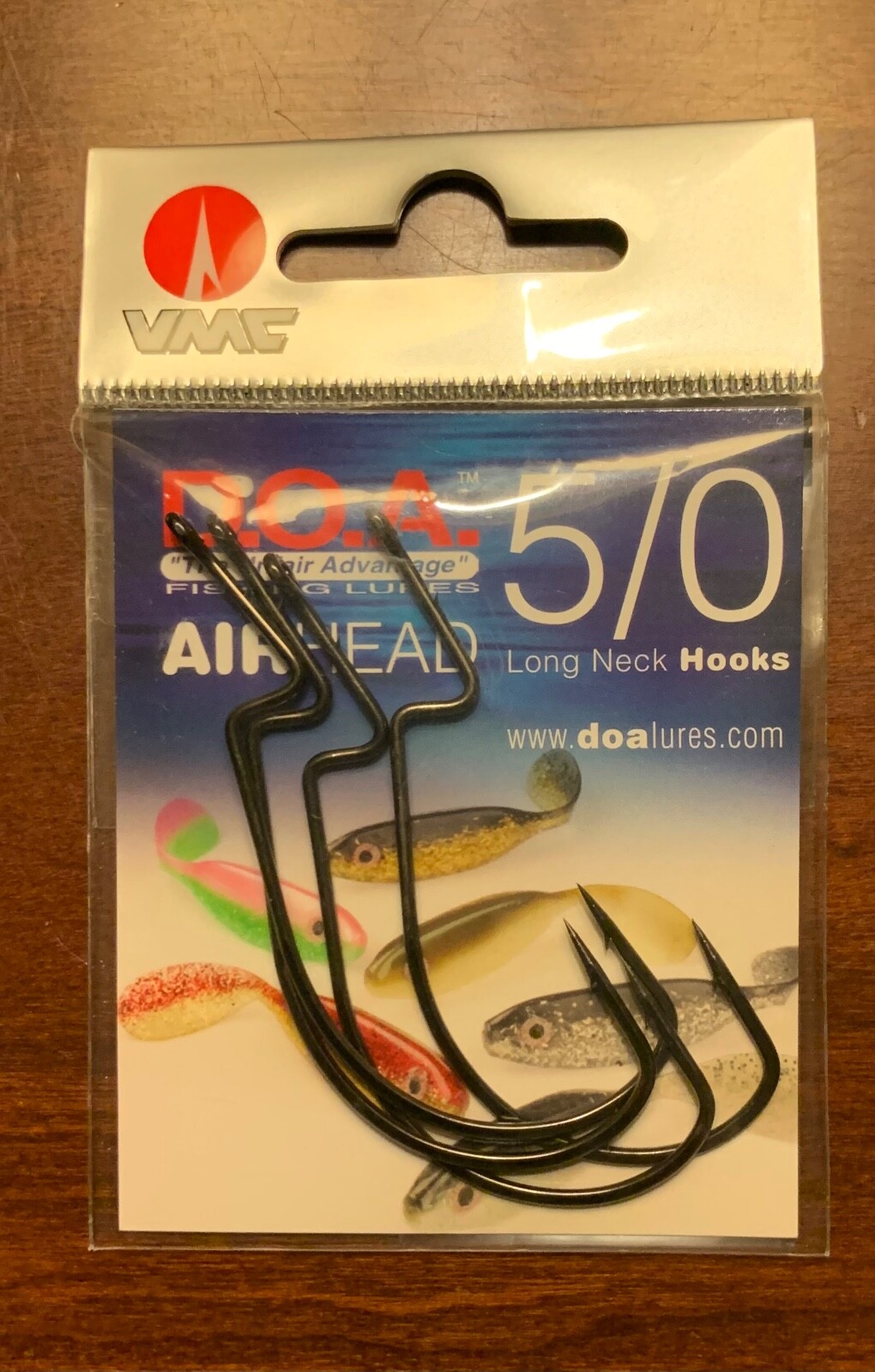 DOA 33502 Airhead Long Neck Hook Size 5/0 Single Shank 4 per Pack for ...