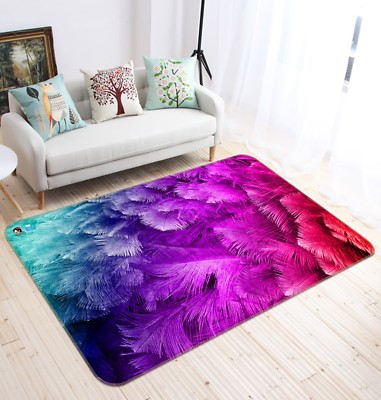 3D Vary Color Feather 753 Non Slip Rug Mat Room Mat Quality Elegant ...