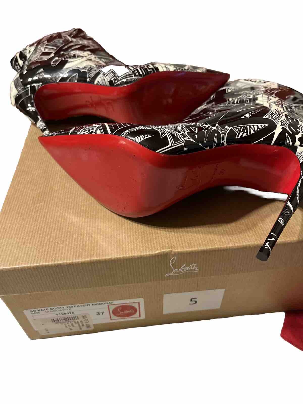 Christian Louboutin So Kate 100 Booty Patent Nicograf… - Gem