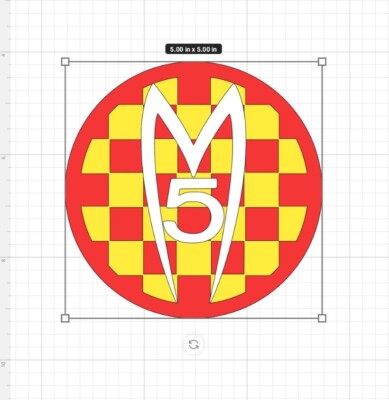 SPEED RACER 80'S CARTOON MACH 5 CHECKERED LOGO VINYL STICKERS SYMBOL ...