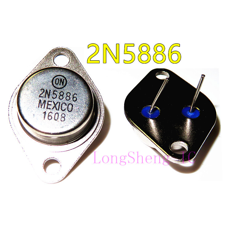 1pcs 2N5886 BIPOLAR TRANSISTOR NPN 80V 25A 200W TO-3 NEW | eBay