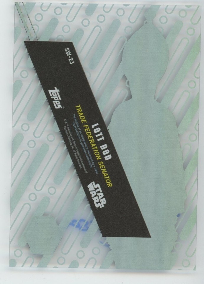 Silas Carson Signed Topps High Tek Star Wars Clear Silver AUTO | eBay