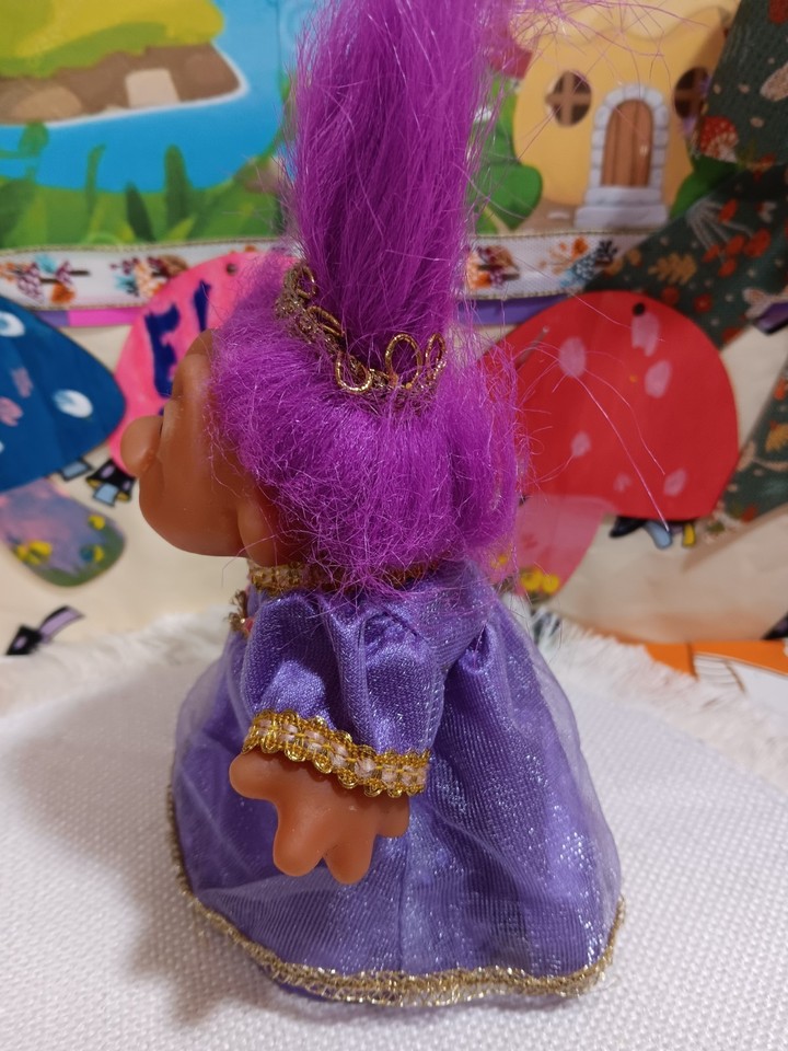 VINTAGE TROLL DOLL PRINCESS VIOLET TOTALLY TROLL FIGURE DOLL 2001!!! | eBay