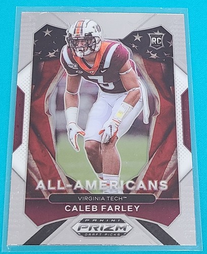 2021 Prizm Draft Picks RC #198 Caleb Farley Virginia Tech FOOTBALL Card ...