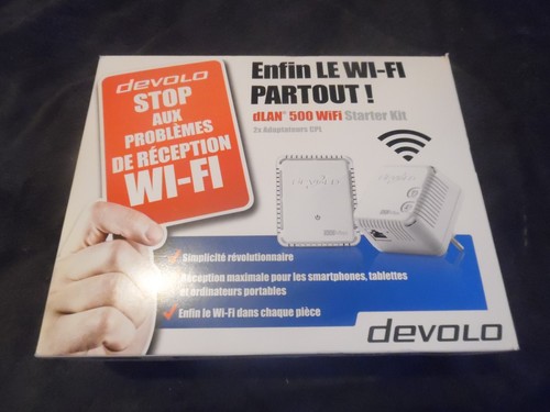 Kit de 1 Adaptateur Devolo dLAN Wifi 500 Mbps + 1 CPL Devolo dLAN 500 ...