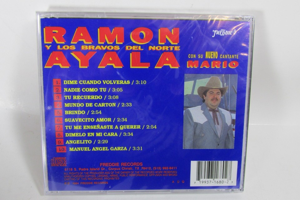 Ramon Ayala - Cd - Dime Cuando Volveras - Latin Norteno Tex Mex Tejano ...