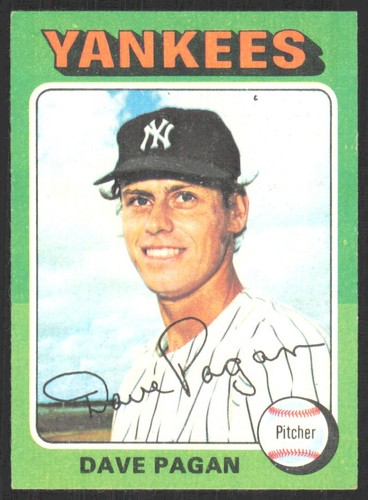 1975 Topps Dave Pagan Rookie New York Yankees #648 | eBay