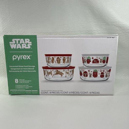 Pyrex® Star Wars Christmas C3PO Vader Chewbacca 8 PieceStorage Bowl Set ...