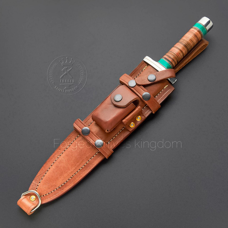 Rare!!! Handmade Full Tang D2 Malachite KRATOS Tactical Combat Dagger ...