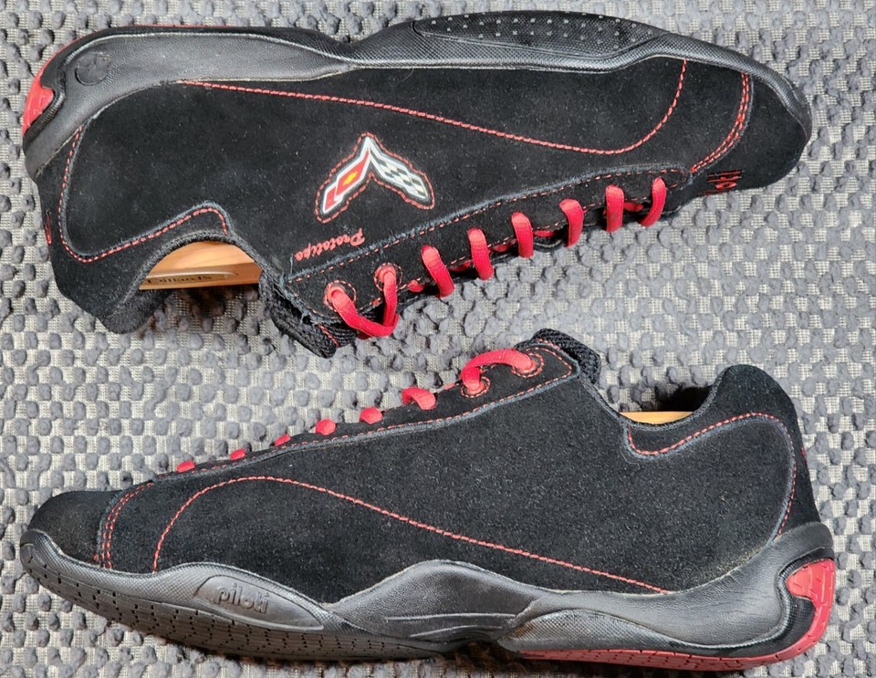 Piloti C7 Corvette Prototipo Racing Ltd Ed Driving Shoes Black/Red Size ...