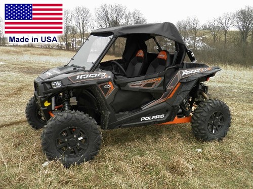 Half Enclosure for POLARIS RZR 1000- Hard Windshield - Roof - Rear ...