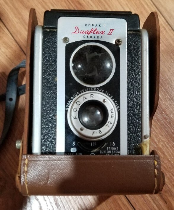 Vintage Antique Kodak Duaflex II 2 Film Camera with Kodet Lens UNTESTED ...