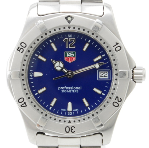 [Near Mint] TAG HEUER 2000 Professional WK1113-0 Blue Dial Quartz Men's ...