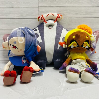 Splatoon 3 Deep Cut Frye Big Man Shiver Set of 3 / S size Plush Stuffed ...