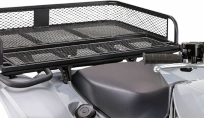 ATV Four Wheeler Utility Mesh Rack Cargo Basket Luggage Rear Black ...