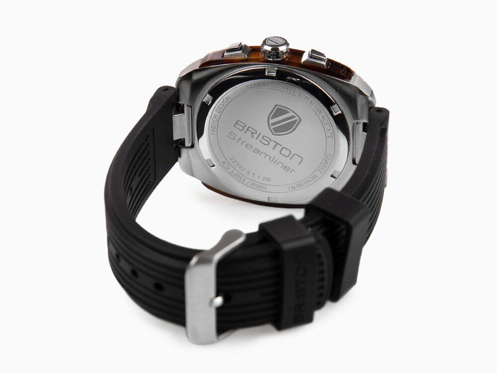 Briston Streamliner Urban Quartz Watch Black 42 mm 22142.S.T.1.RB for ...