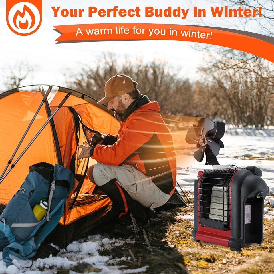 Mr Buddy Heater Fan 4 Blade Heat Powered for Little Big Buddy Heaters ...