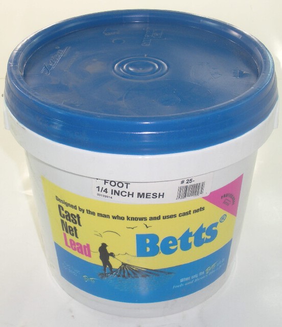 Betts 25-8 Pro Series 8 FT 1/4" Mesh Cast Net 18421 for sale online | eBay