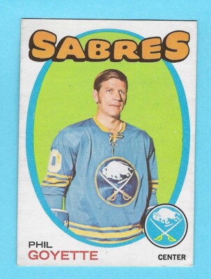 1971-72 OPC 88 Phil Goyette Buffalo Sabres! Marked! His Last Card! EX ...