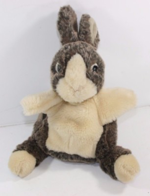 FOLKMANIS Hand Puppet Plush BABY DUTCH RABBIT Soft Bunny 10" Realistic ...