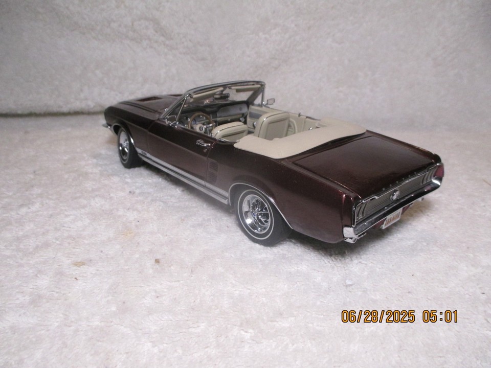 GMP 1967 FORD MUSTANG GT CONVERTIBLE IN MAROON LIMITED EDITION | eBay