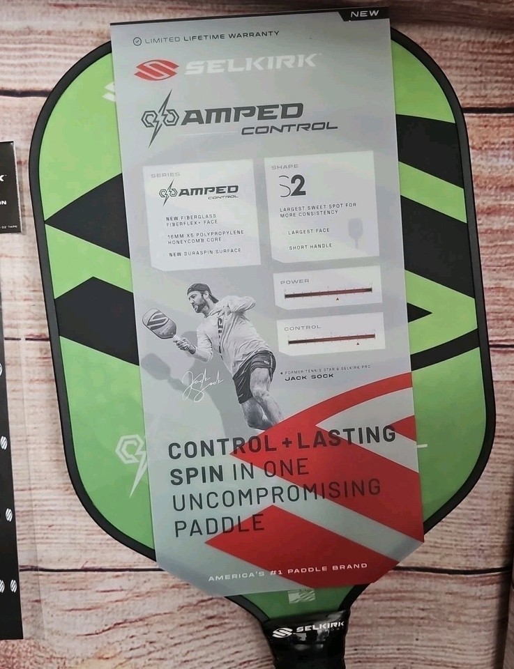 Selkirk Amped Control - Epic Shape -PICKLEBALL - S2 Lightweight Green ...