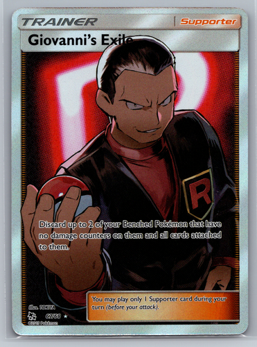 Pokemon Card TCG - Giovanni's Exile 67/68 Full Art Ultra Rare Hidden ...