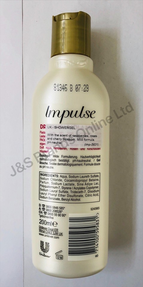 6 x 200ml Impulse Shower Gel Dream By Paola Maria Special Edition | eBay