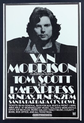 Van Morrison POSTER Tom Scott L.A. Express 1975 Original Pacific ...