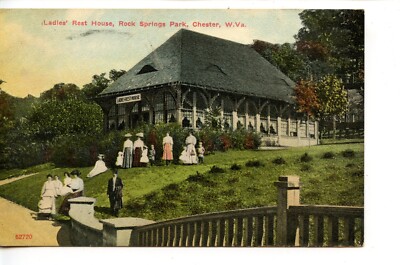Ladies Rest House-Rock Springs Park-Chester-West Virginia-Vintage 1910 ...