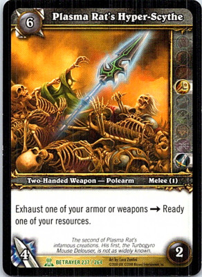 Plasma Rat's Hyper-Scythe 237/264 World Of Warcraft Servants Of The ...