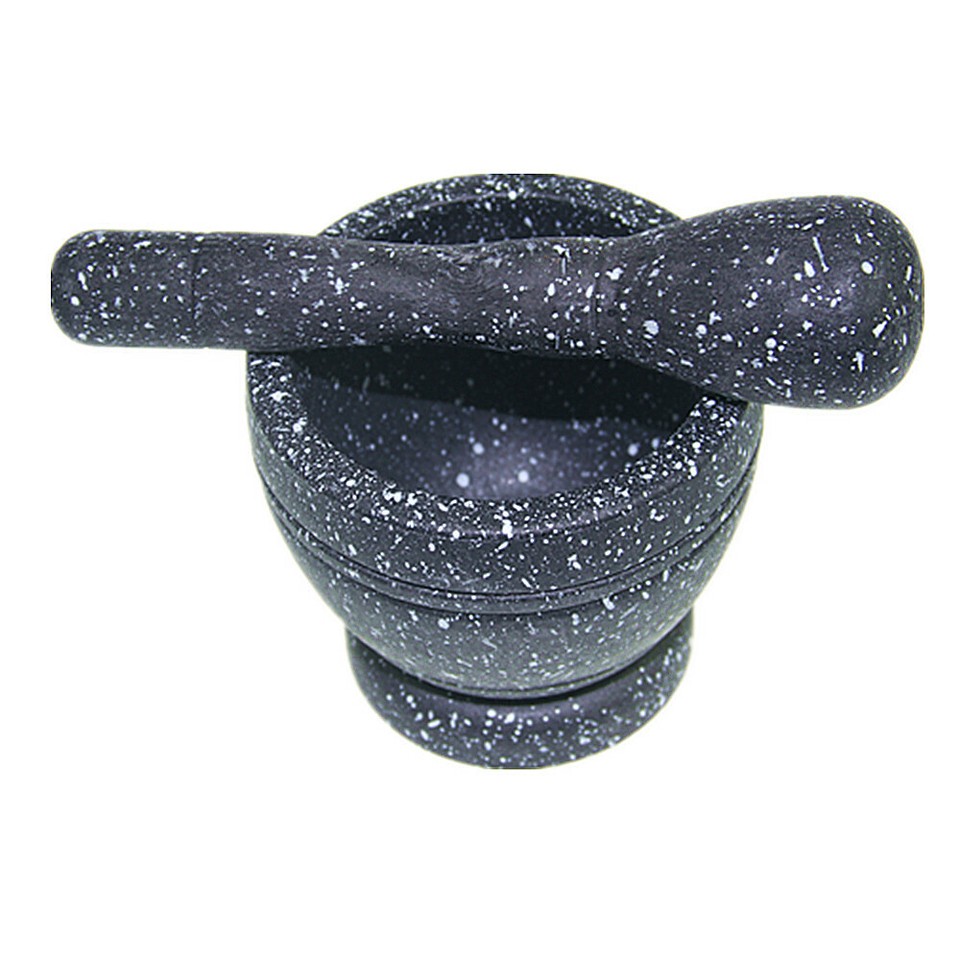 Large Pestle and Mortar Set Natural Spice & Herb Crusher Grinder ...