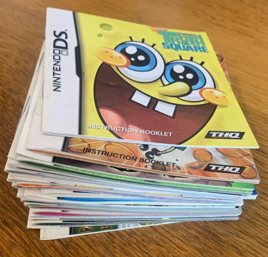 Nintendo DS Instruction Books/Manuals Lot of 32 | eBay