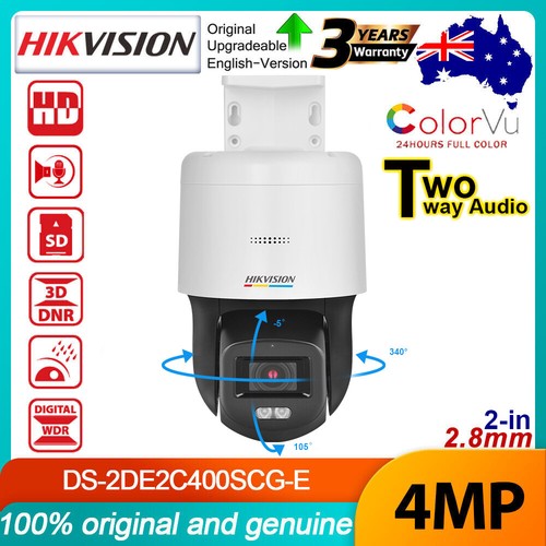 Hikvision Original 4MP ColorVu PT Camera DS-2DE2C400SCG-E 2-Way Audio ...