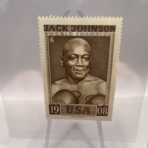 JACK JOHNSON HOF BOXER 1964 SLANIA STAMP #6 Well Centered | eBay